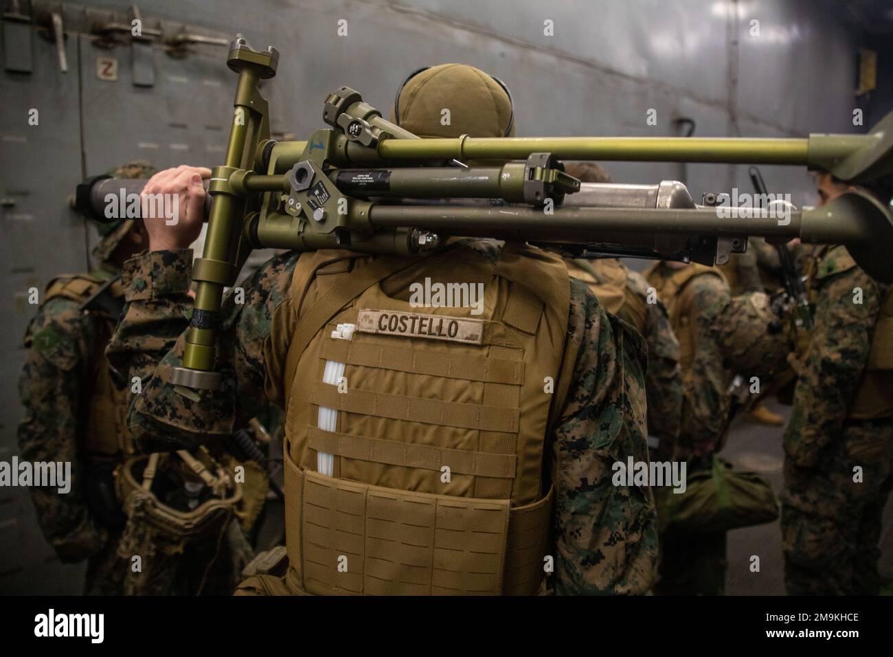 BALTIC SEA - U.S. Marine Corps Lance Cpl. Drey Costello, a mortarman ...
