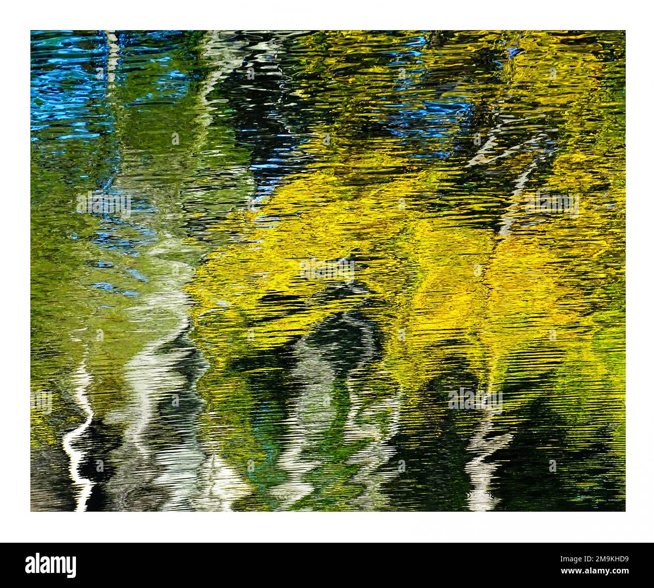 Abstract photograph of ripples and reflections in water Stock Photo - Alamy