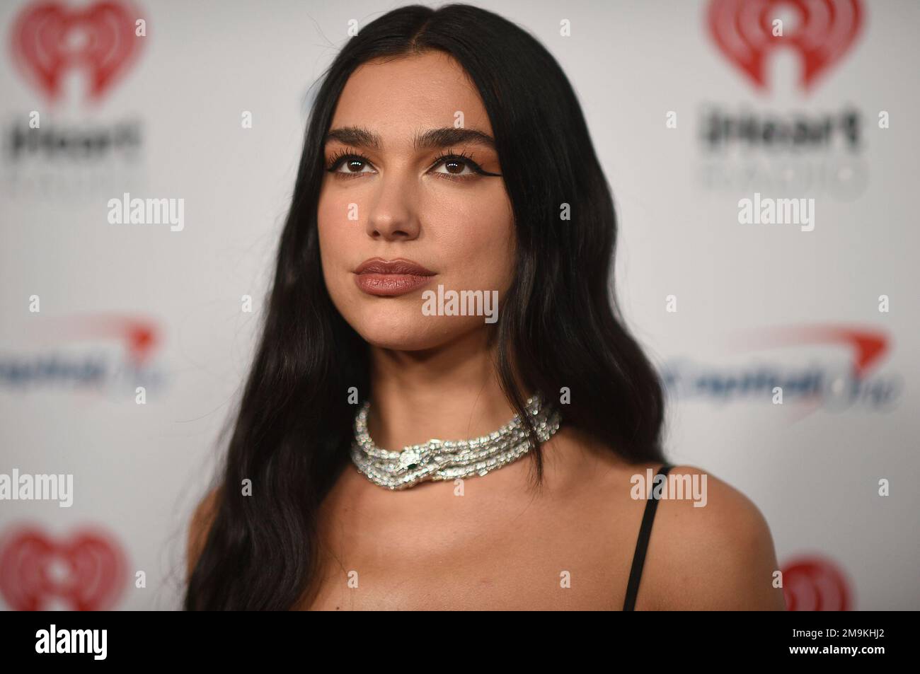 Dua Lipa arrives at iHeartRadio Jingle Ball on Friday, Dec. 2, 2022, at ...