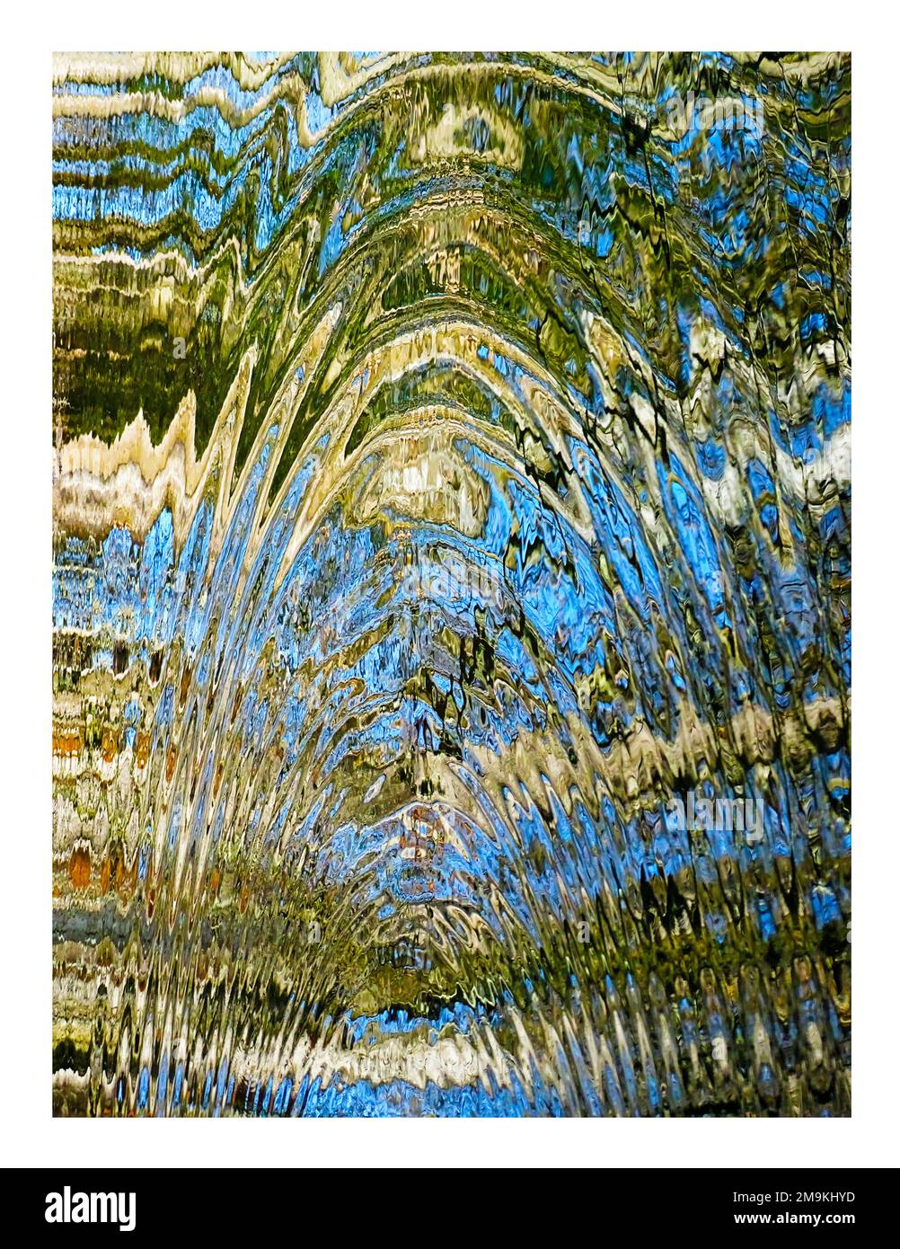 Abstract photograph of ripples and reflections in water Stock Photo - Alamy