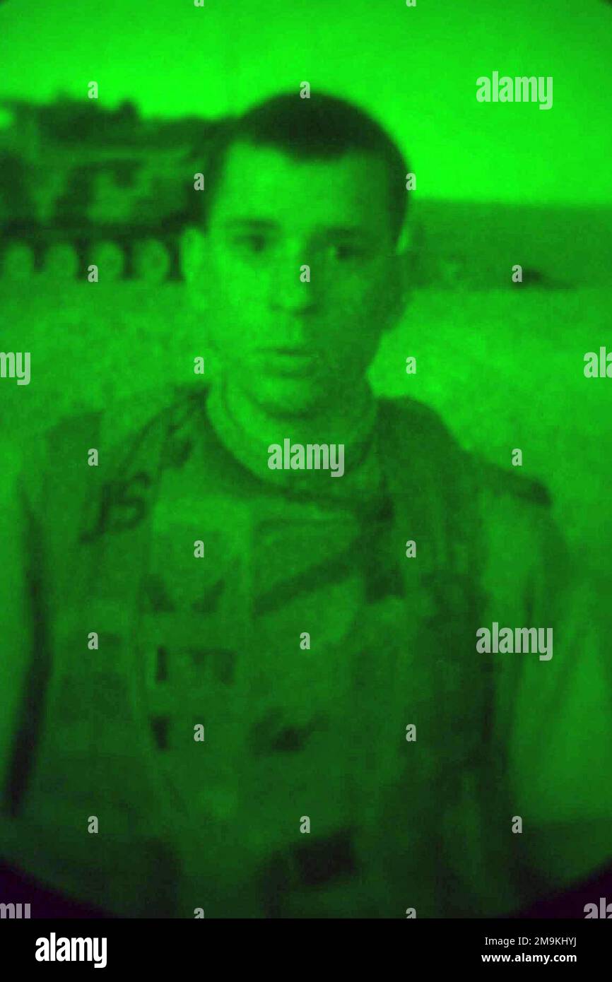 Nightscope portrait of a US Marine Corps (USMC) Marine, 1ST Marine ...