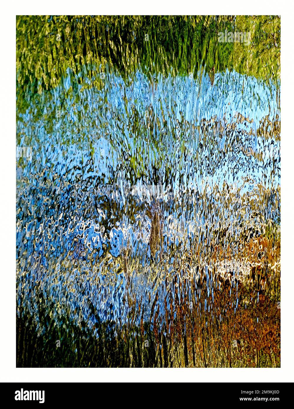 Abstract photograph of ripples and reflections in water Stock Photo - Alamy