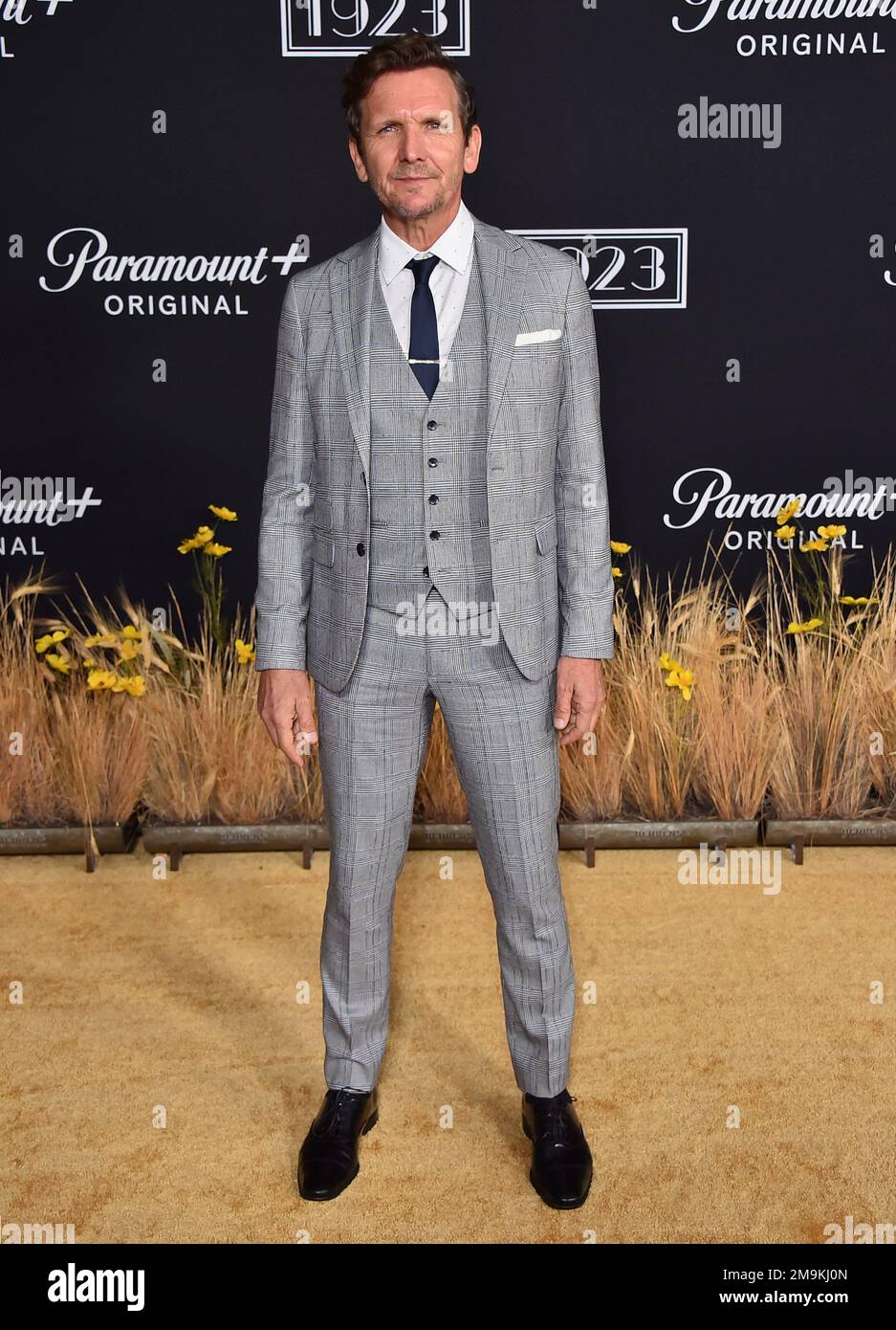 Sebastian Roche arrives at the Los Angeles premiere of "1923," Friday ...