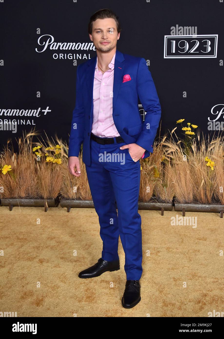 Darren Mann arrives at the Los Angeles premiere of "1923," Friday, Dec ...