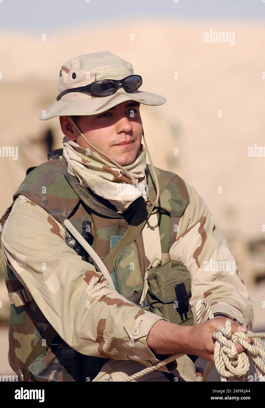 US Marine Corps (USMC) Private First Class (PFC) Aaron Clark, Motor ...