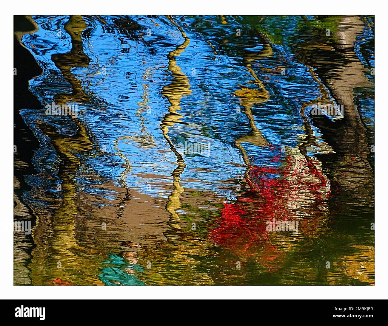 Abstract photograph of ripples and reflections in water Stock Photo - Alamy
