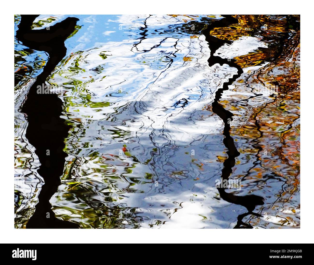 Abstract photograph of ripples and reflections in water Stock Photo - Alamy