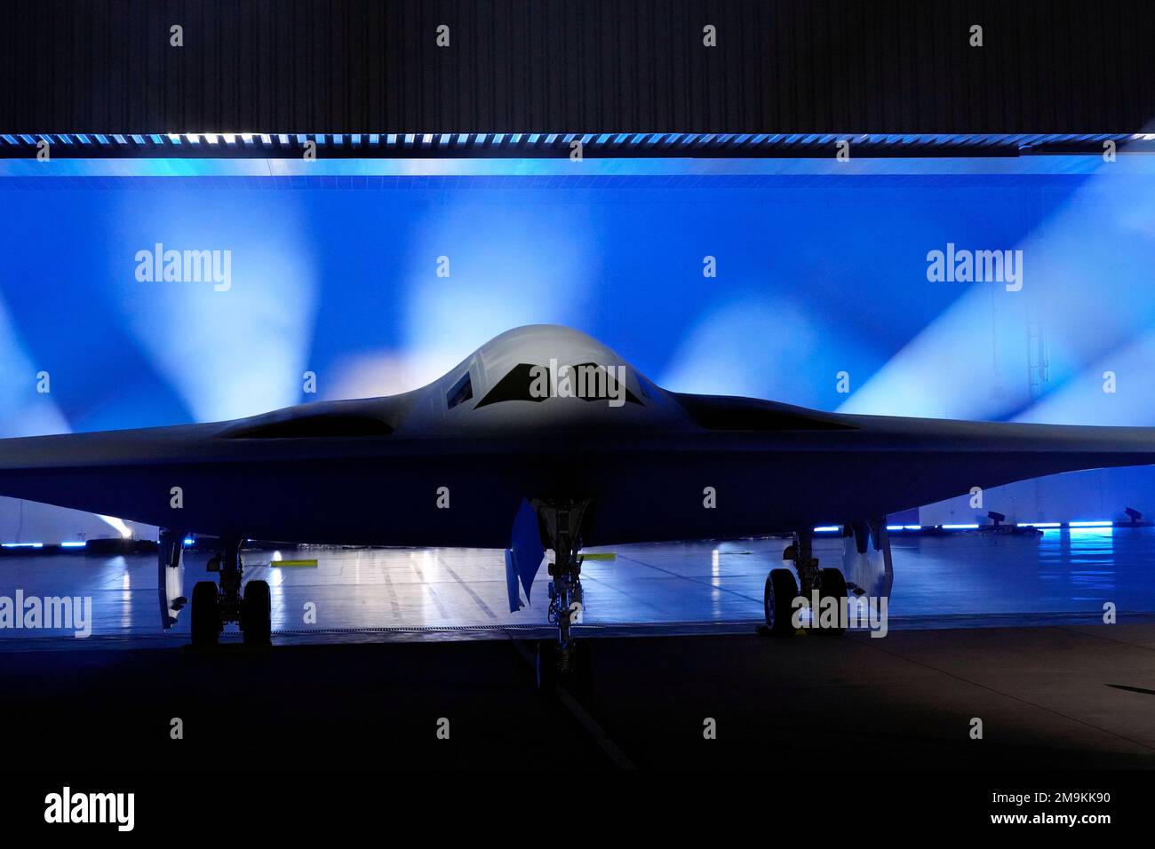 The B-21 Raider stealth bomber is unveiled at Northrop Grumman Friday ...