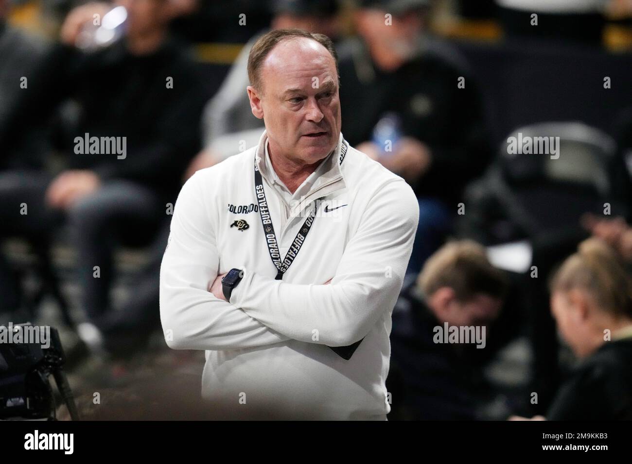 Colorado athletic director Rick George in the second half of an NCAA ...