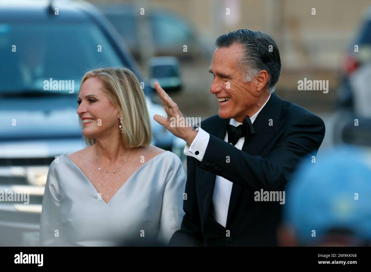 U.S. Sen. Mitt Romney, R-Utah, and his wife, Ann, arrive for the second ...