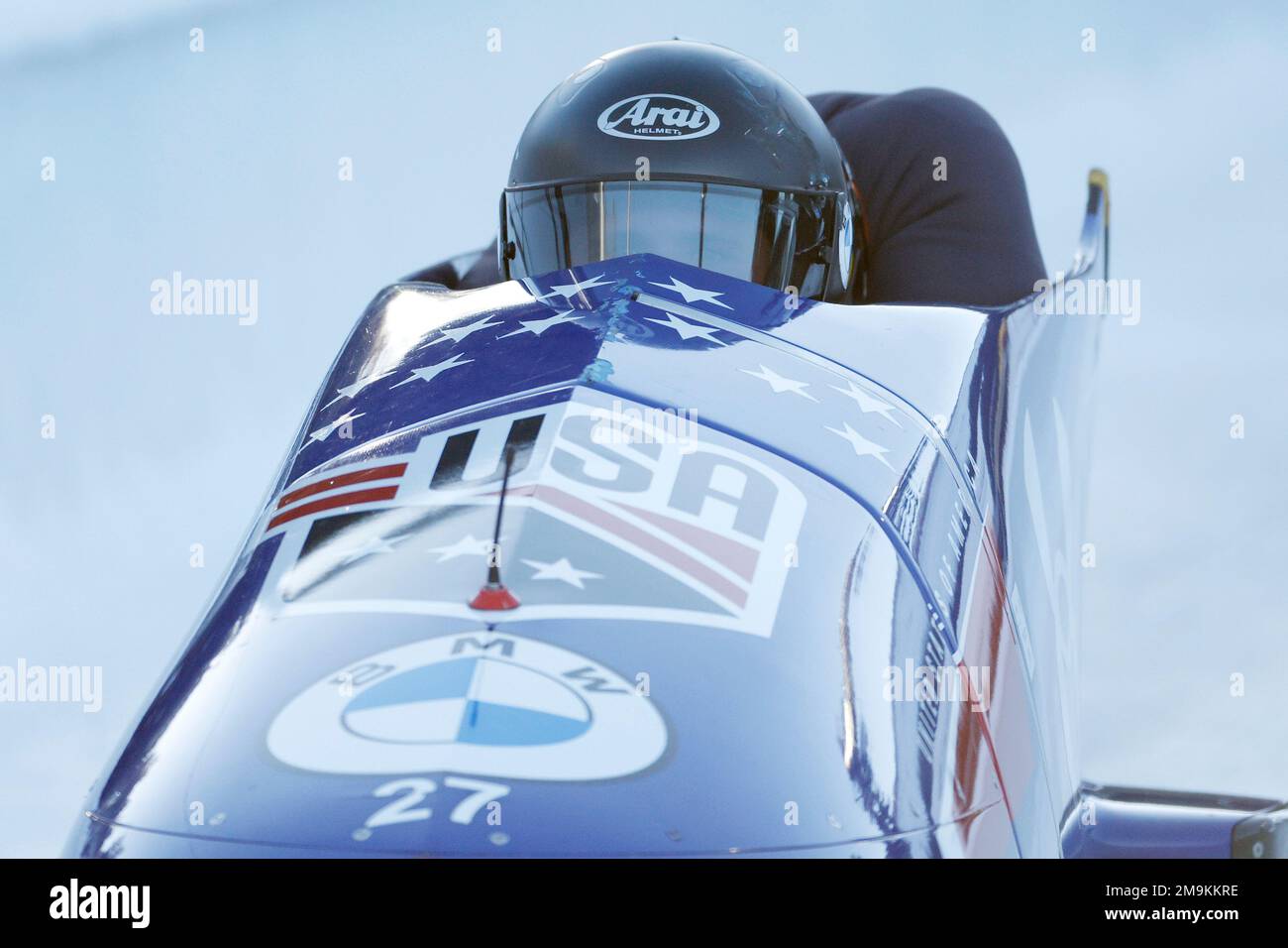 Driver Frank Del Duca, front, and Hakeem Abdul-Saboor, of the United ...