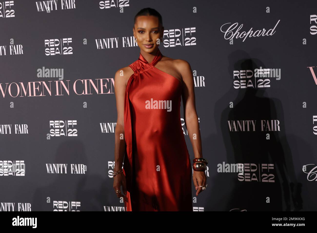 Jasmine Tooke poses for photographers upon arrival at the Women in ...