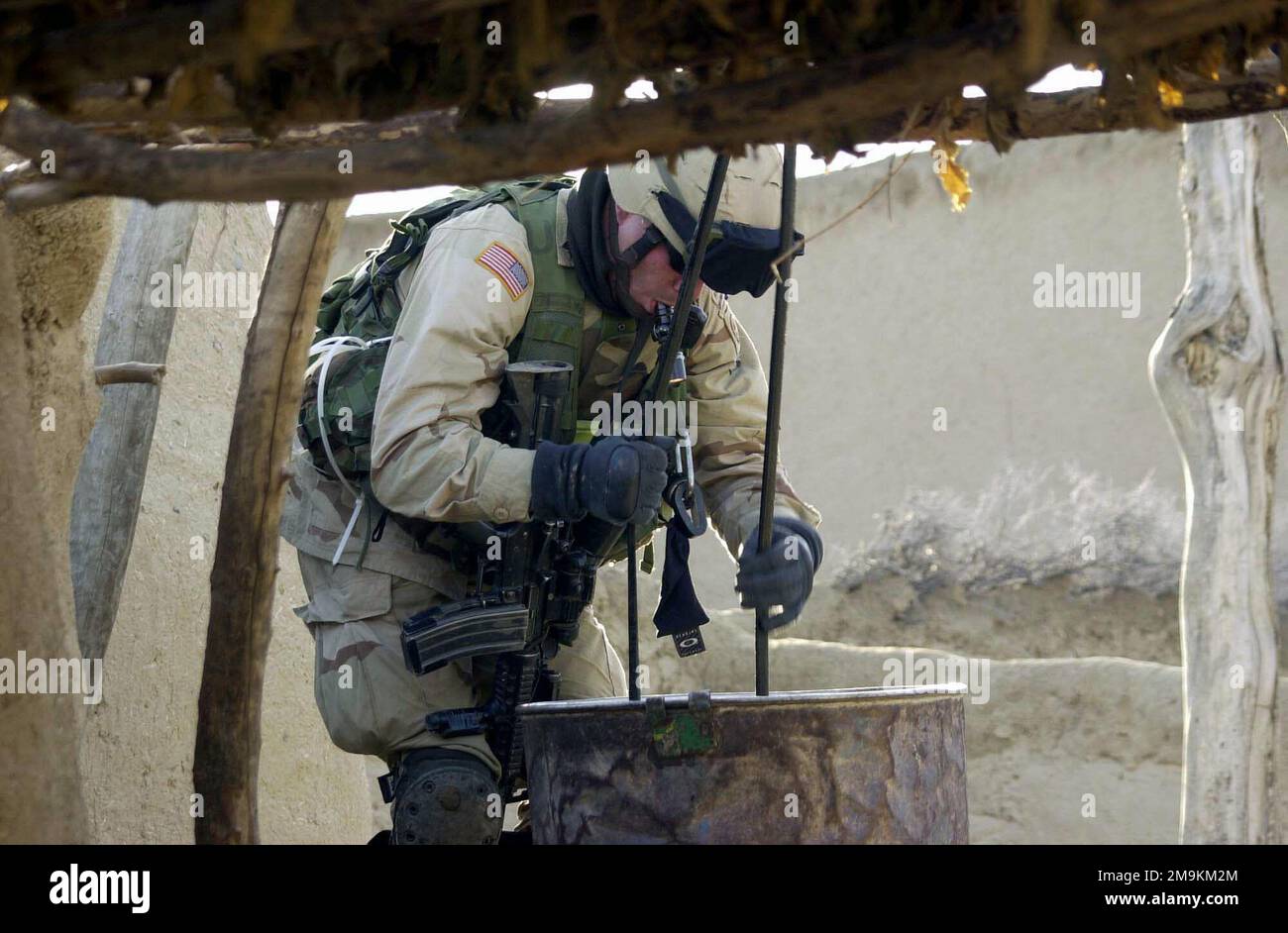 A soldier with "B" Company, 2nd Battalion, 504th Parachute Infantry ...