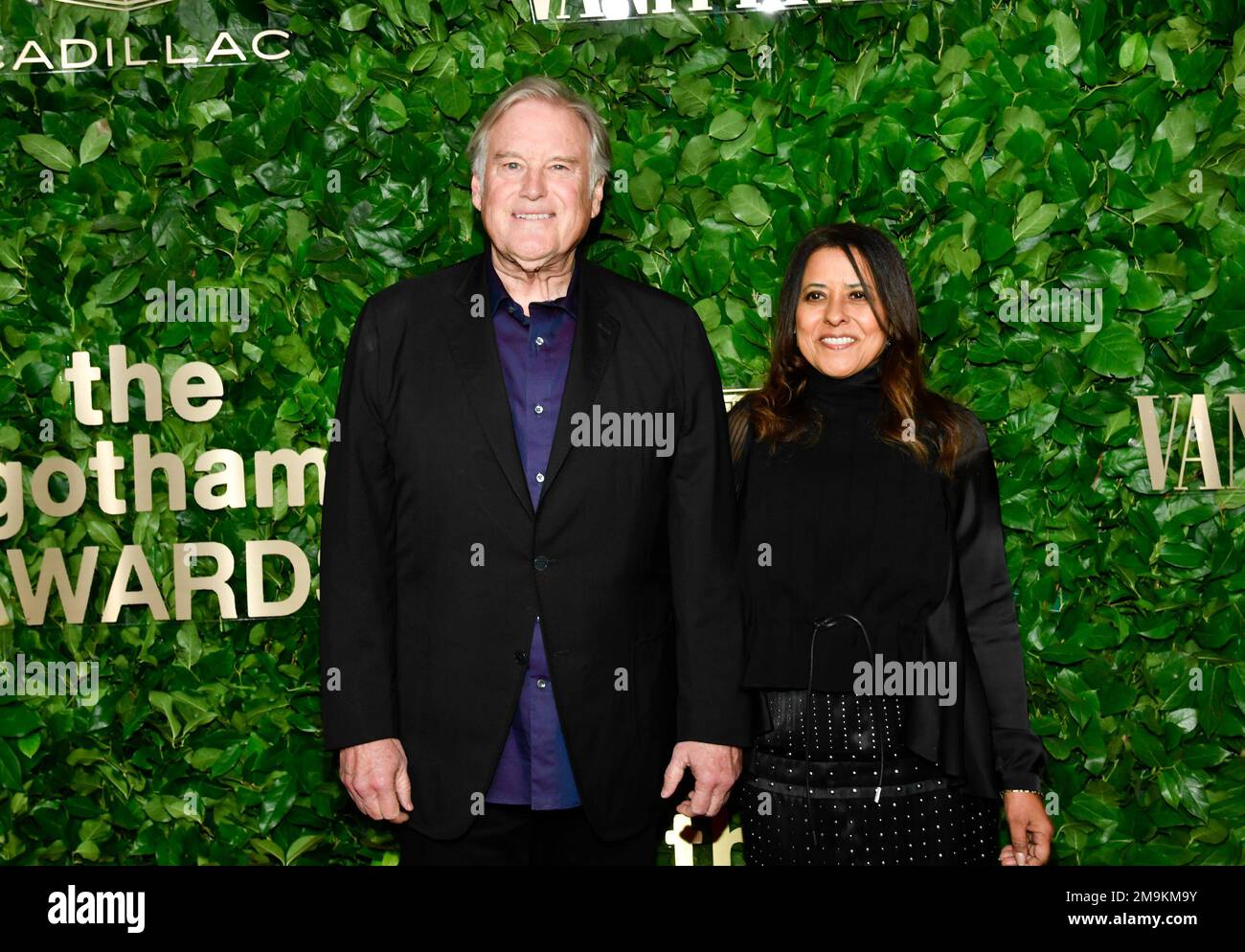 Tim Headington, left, and Theresa Steele Page attend the Gotham ...