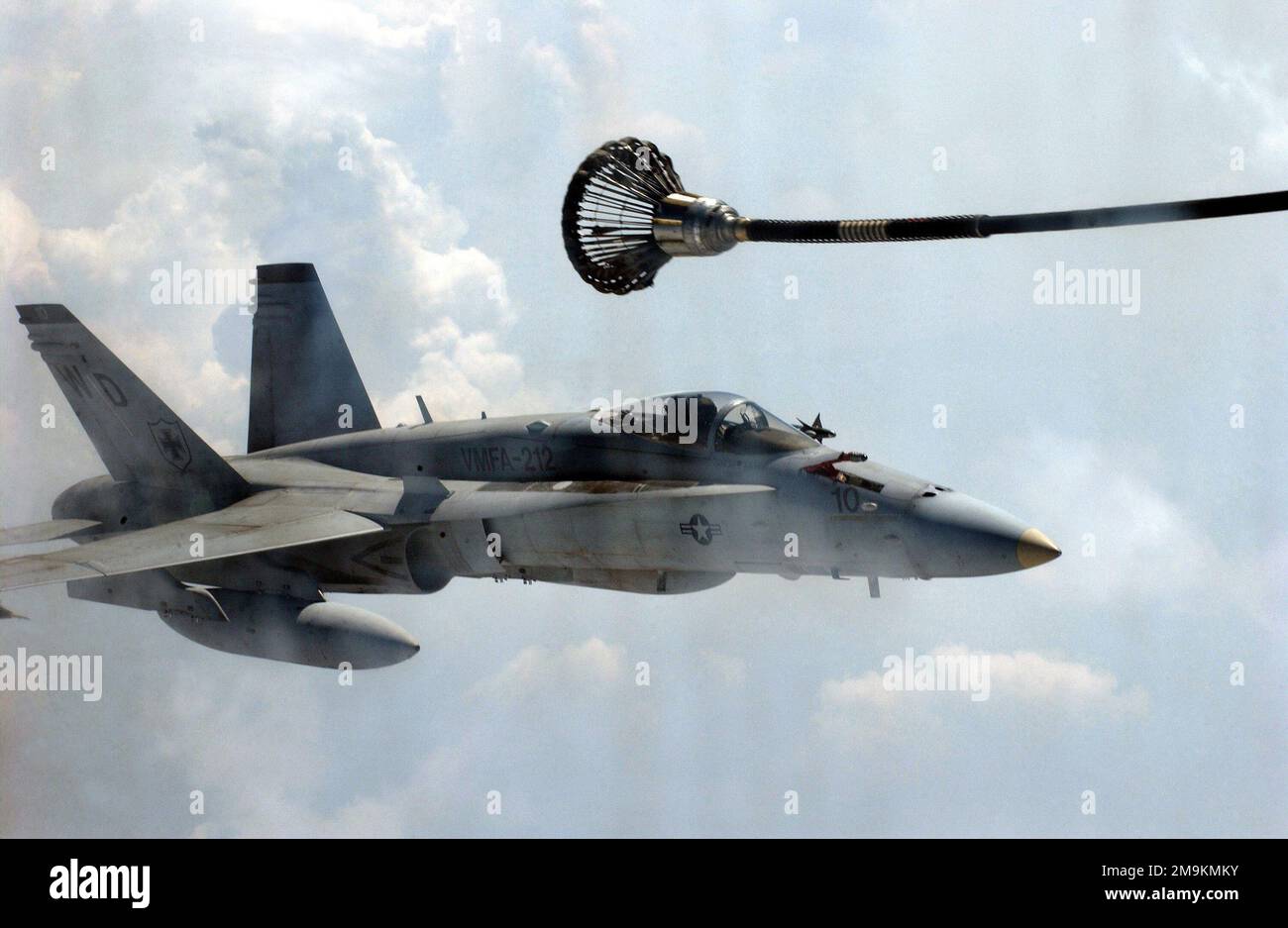 A US Marine Corps (USMC) F/A 18C Hornet aircraft assigned to the Marine ...