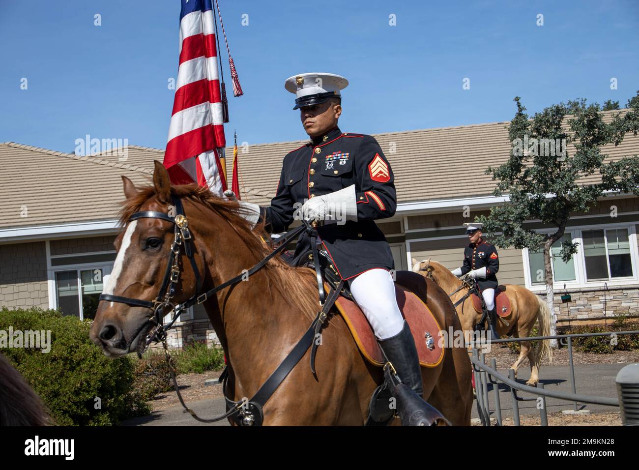 U.S. Marine Corps Sgt. Christian O. Drumheller, a stable keeper ...