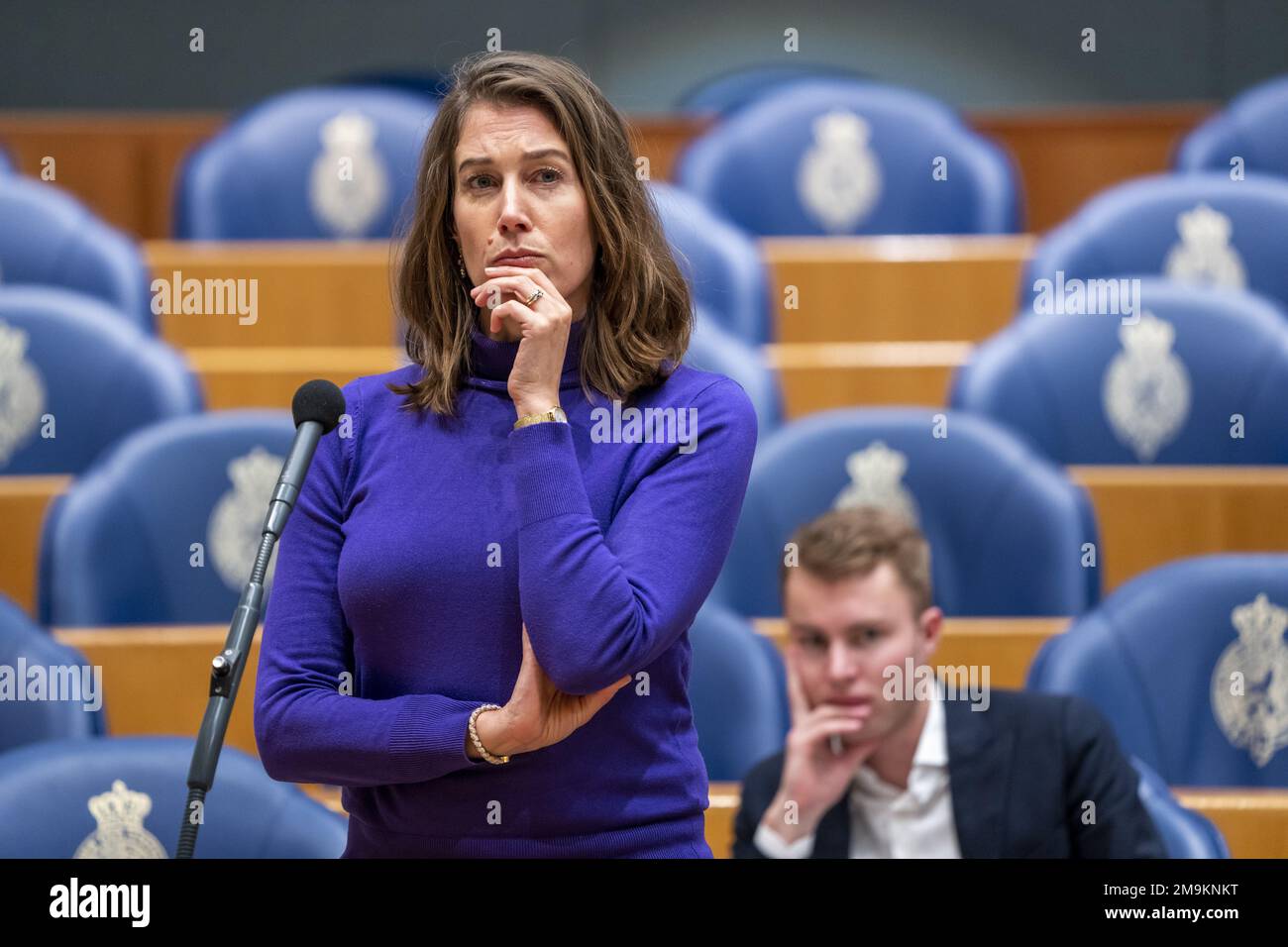 THE HAGUE - Corinne Ellemeet (Groen Links) during a debate in the House ...