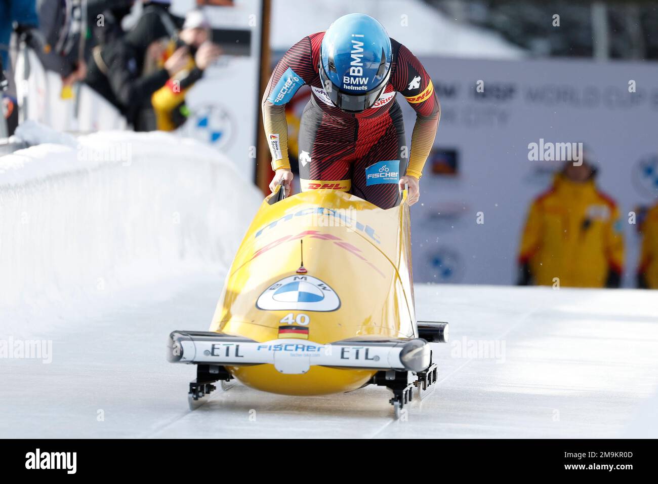 Lisa Buckwitz of Germany competes in the women's monobob World Cup ...