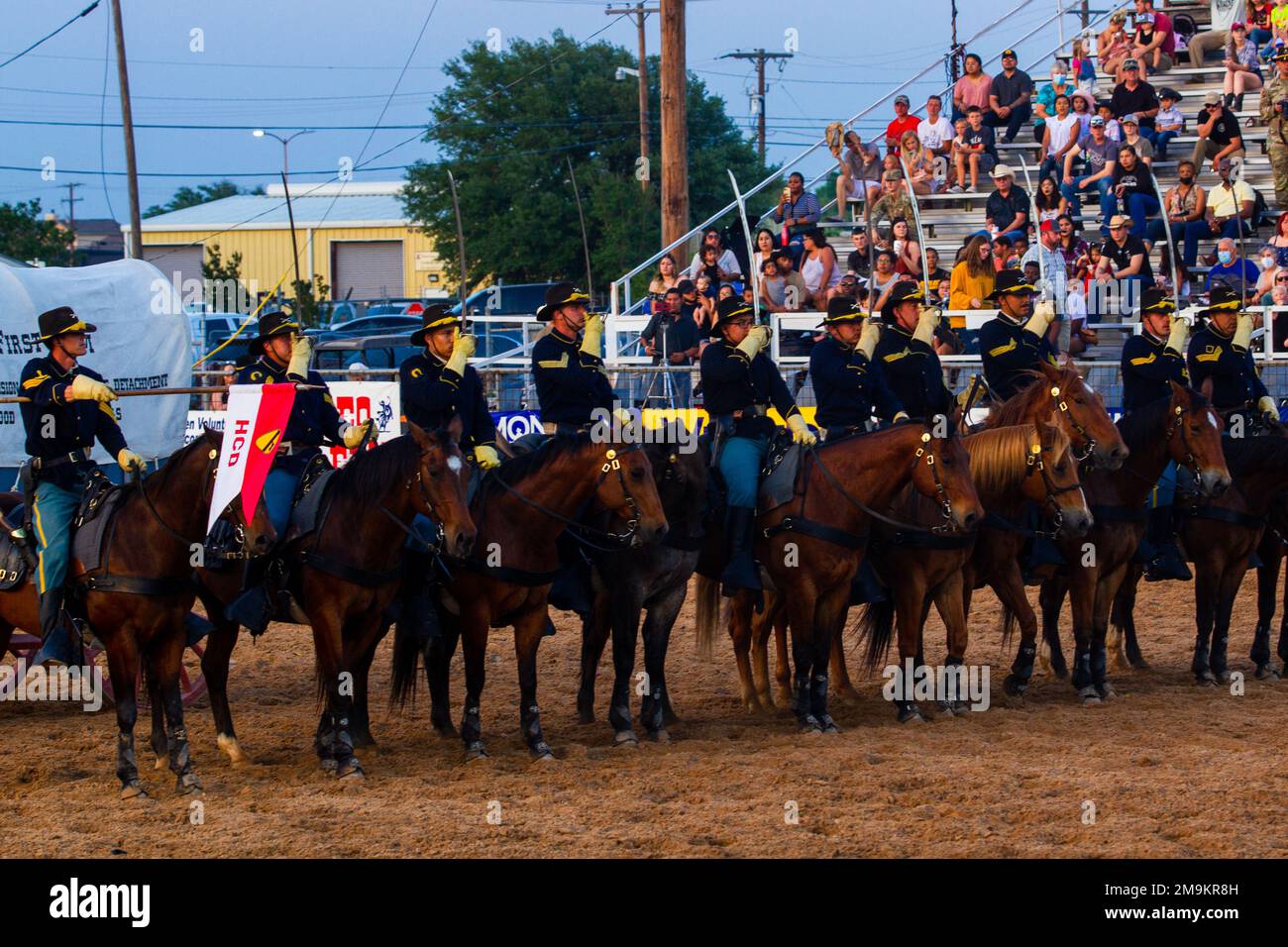 Troopers from the Horse Cavalry Detachment end their demonstration ...