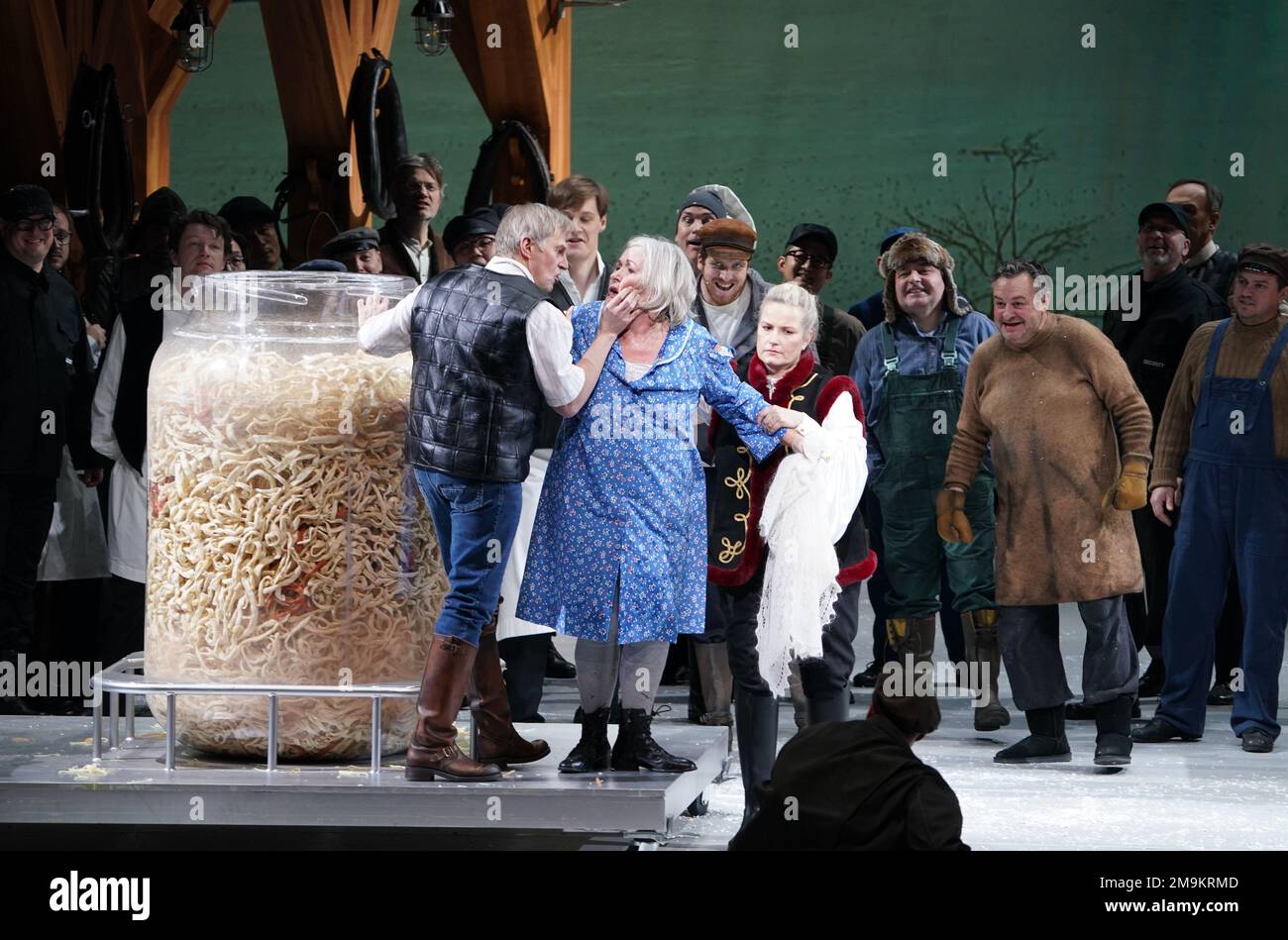 Hamburg, Germany. 18th Jan, 2023. Dmitry Golovnin (l-r) as Sergey ...