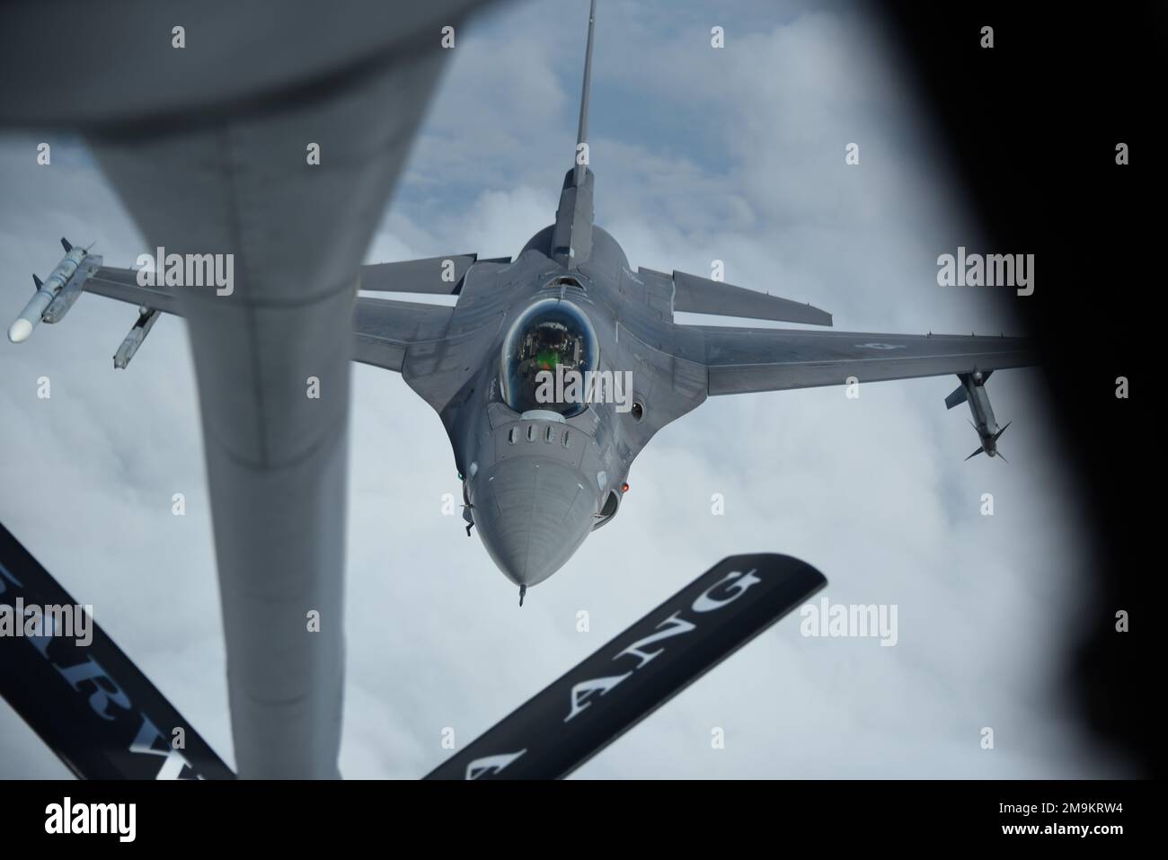 An F-16 assigned to the Oklahoma Air National Guard’s 138th Fighter ...