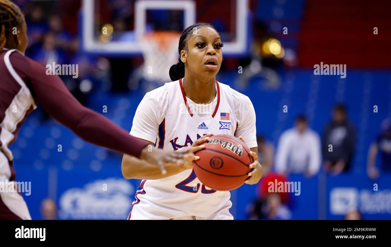 Kansas guard Chandler Prater during an NCAA college basketball game on ...