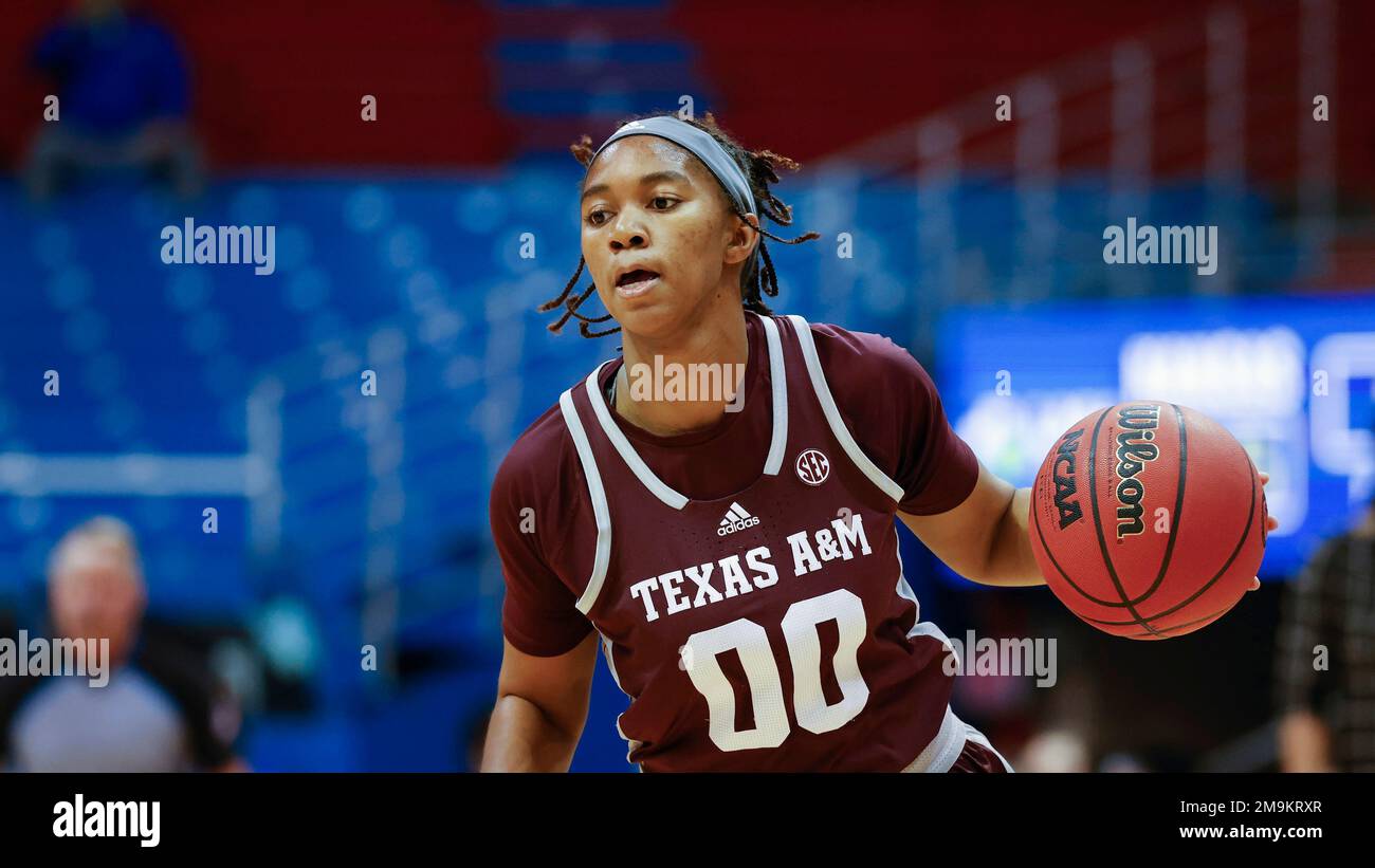 Texas A&M guard Sydney Bowles during an NCAA college basketball game on ...