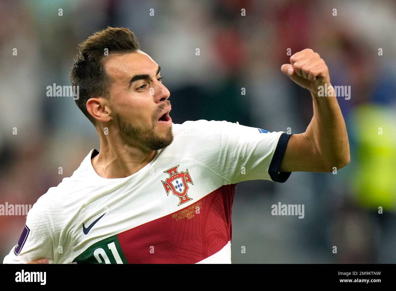 Portugal's Ricardo Horta celebrates scoring his side's first goal ...