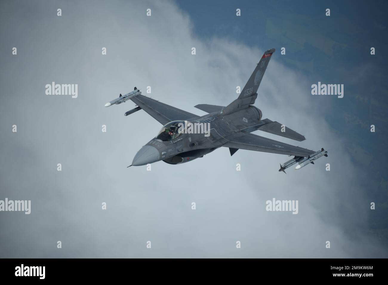 An F-16 assigned to the Oklahoma Air National Guard’s 138th Fighter ...