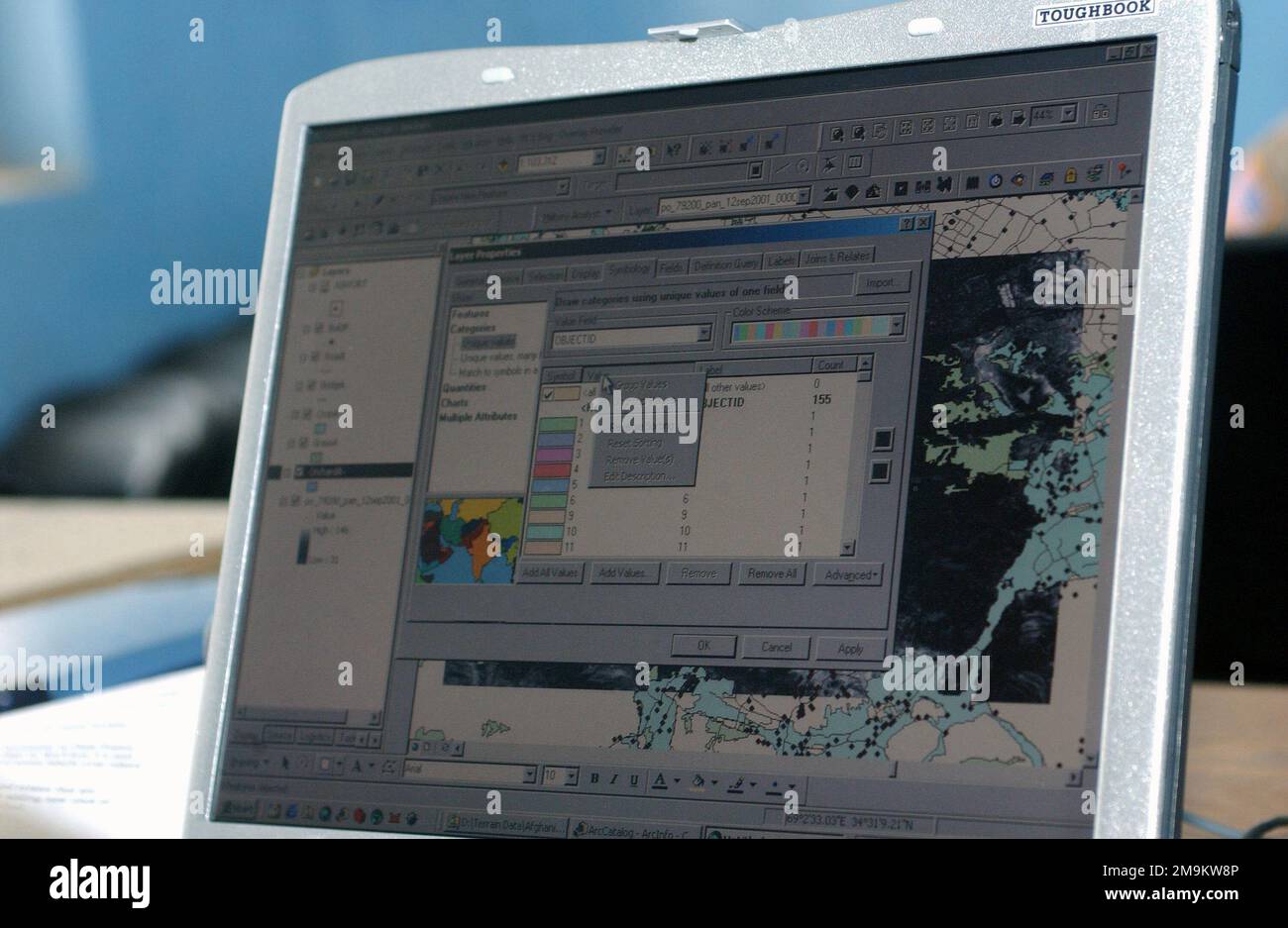 A computer screen used by students deployed to Bagram Airfield, to ...