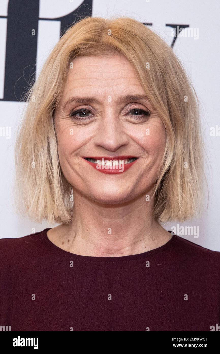 Anne-Marie Duff poses for photographers upon arrival for the Britain ...