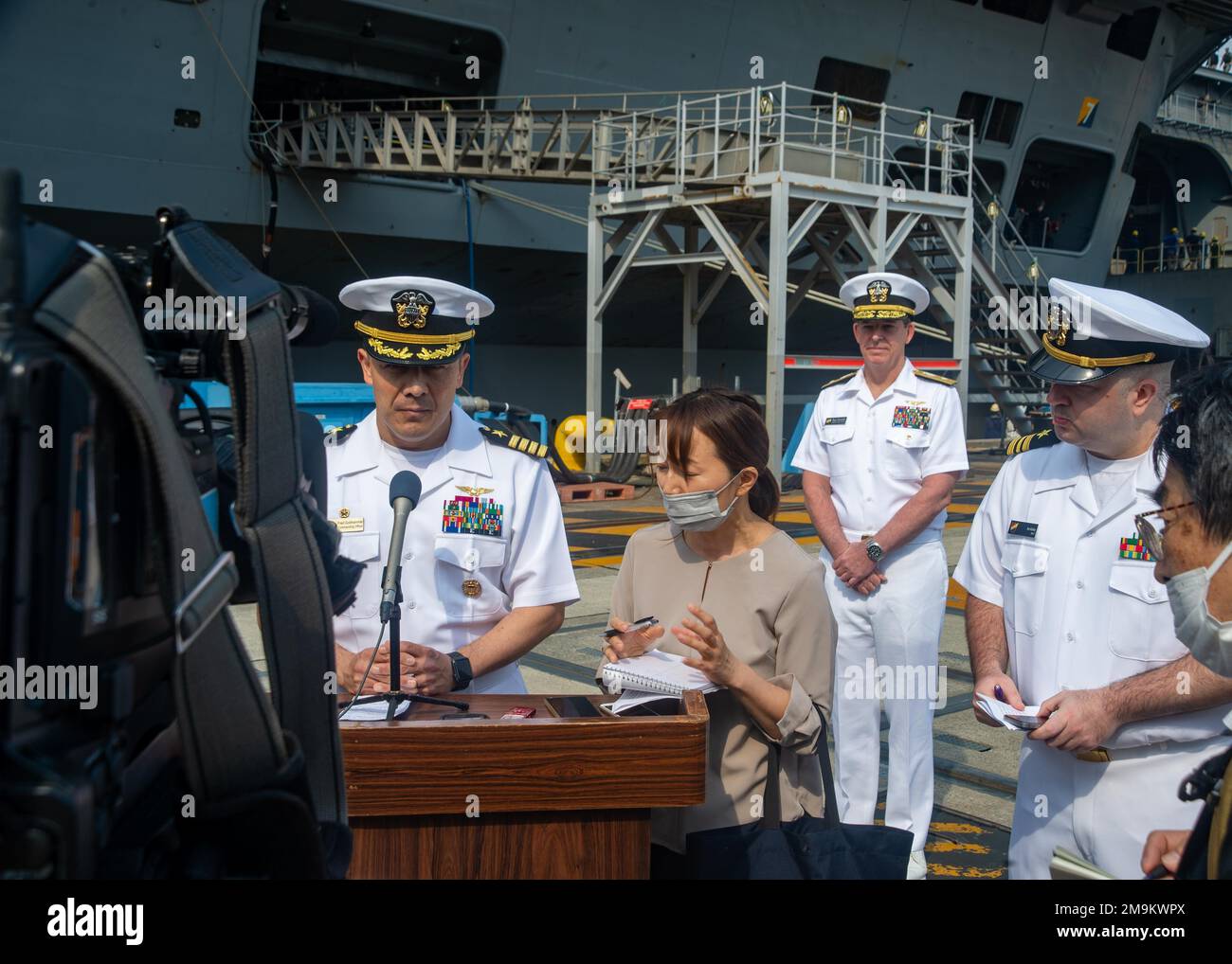 YOKOSUKA, Japan (May 20, 2022) – Capt. Fred Goldhammer, commanding ...