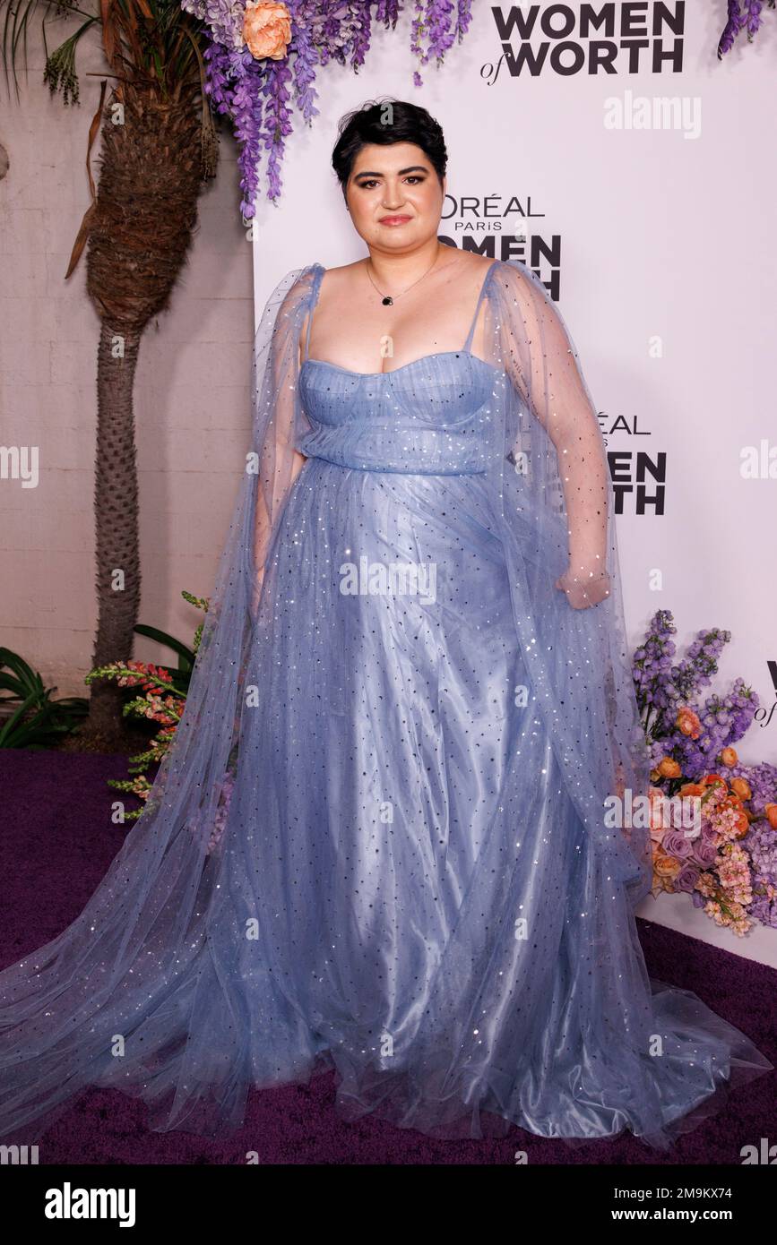Honoree Maria-Rose Belding arrives at the 2022 L'Oreal Paris Women of ...