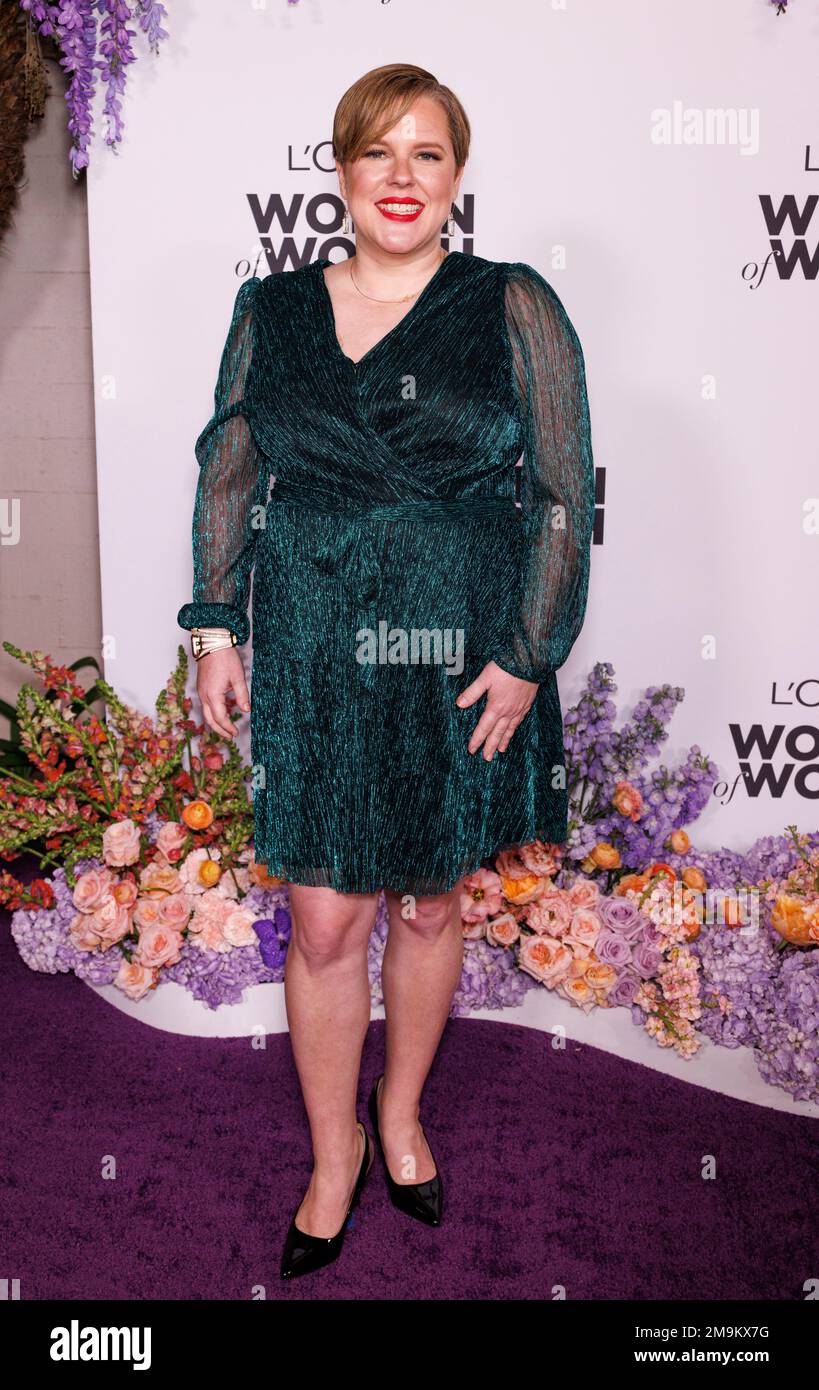 Honoree Anna Blount arrives at the 2022 L'Oreal Paris Women of Worth ...