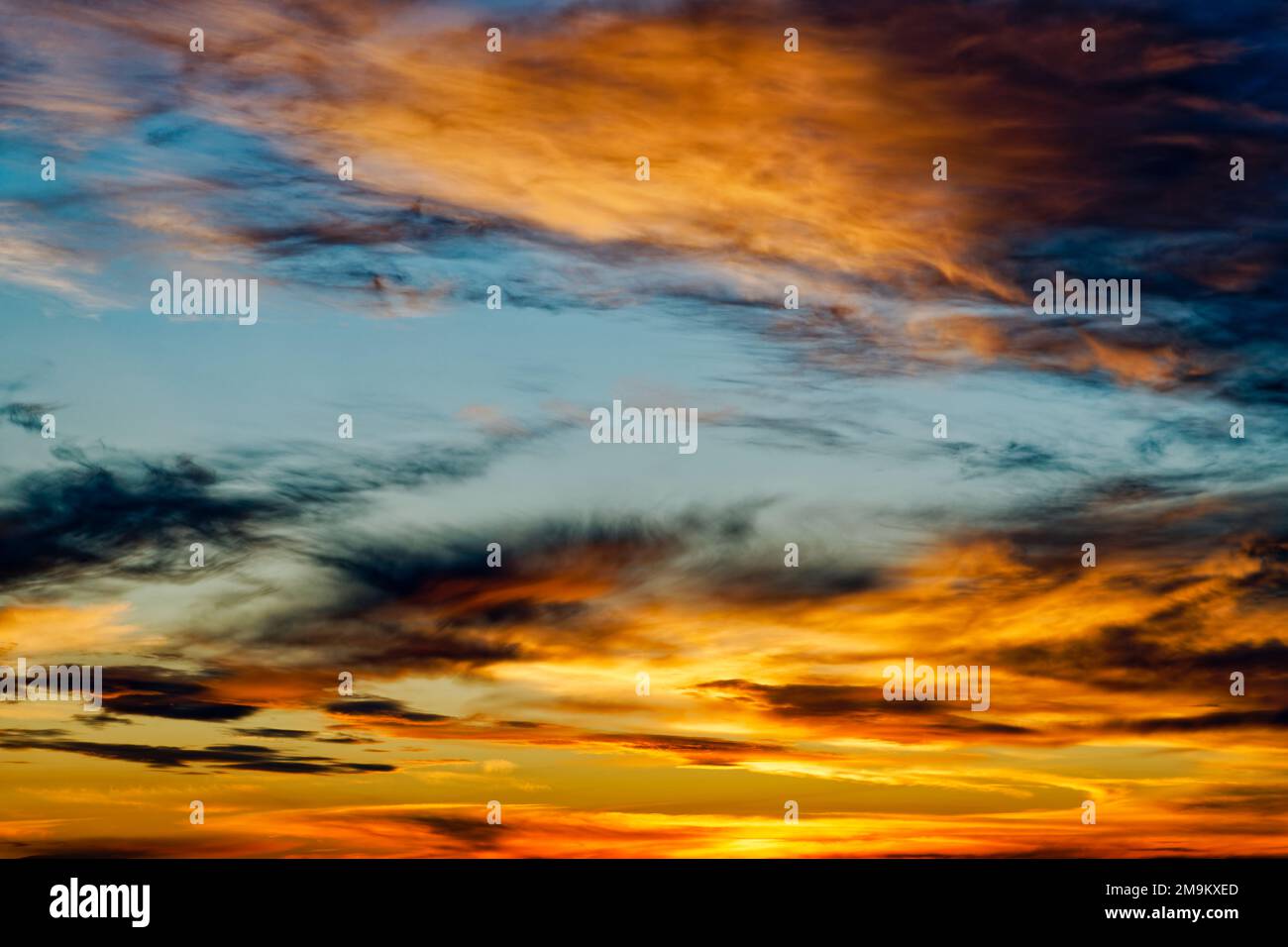 Sky at sunset, Puimoisson, Provence, France Stock Photo - Alamy