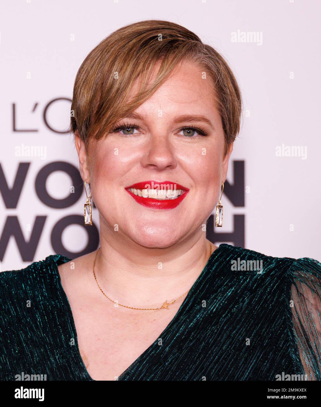 Honoree Anna Blount arrives at the 2022 L'Oreal Paris Women of Worth ...