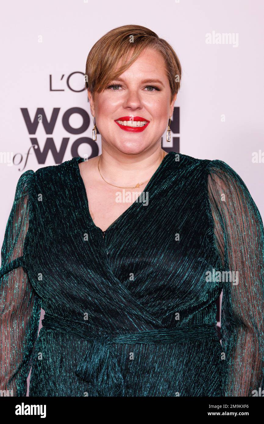 Honoree Anna Blount arrives at the 2022 L'Oreal Paris Women of Worth event on Thursday, Dec. 1 ...