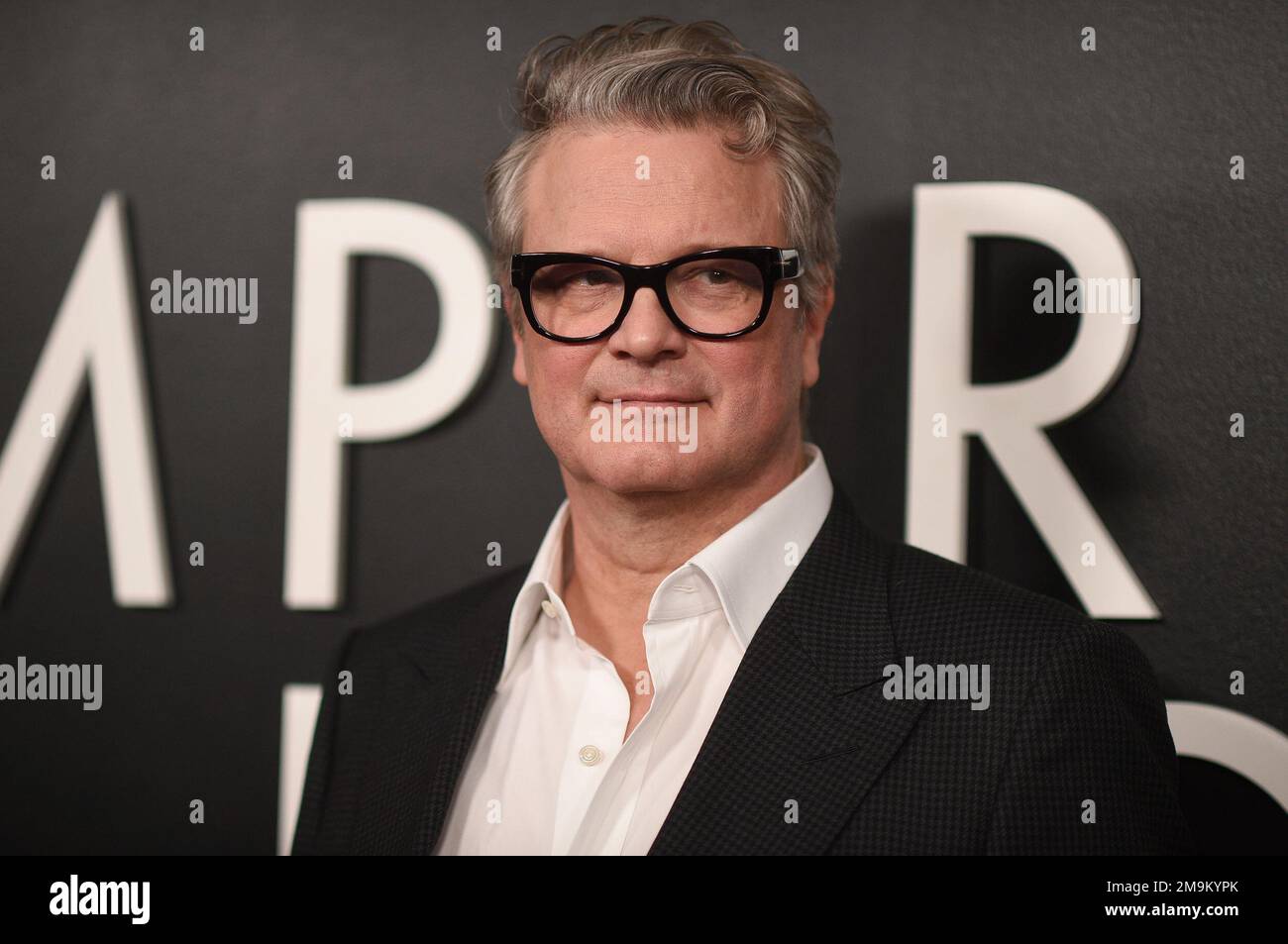 Colin Firth arrives at the premiere of "Empire of Light" on Thursday ...