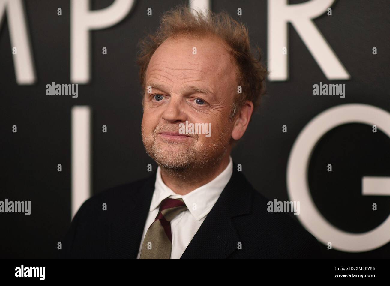Toby Jones arrives at the premiere of "Empire of Light" on Thursday ...