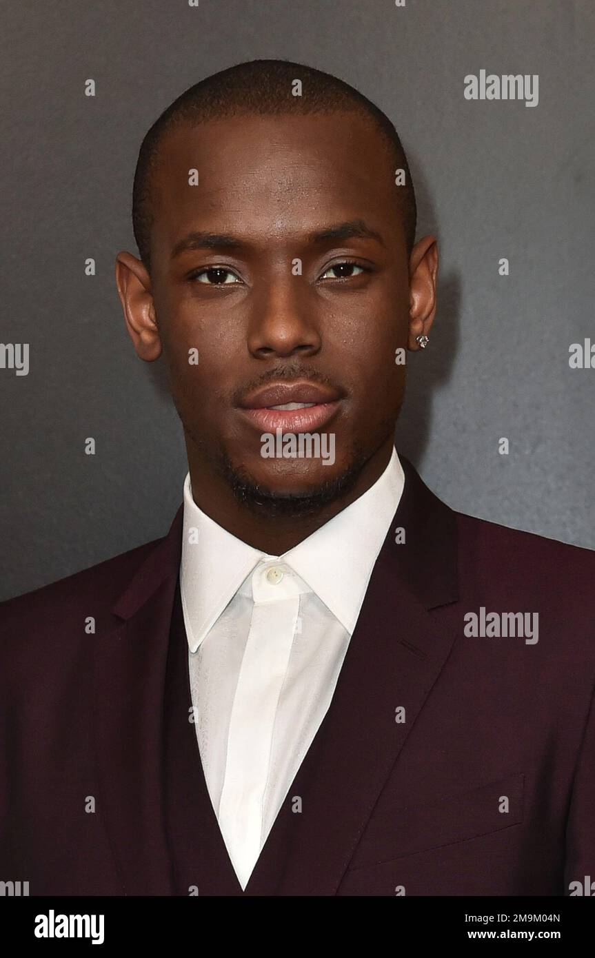 Micheal Ward arrives at the premiere of "Empire of Light" on Thursday ...