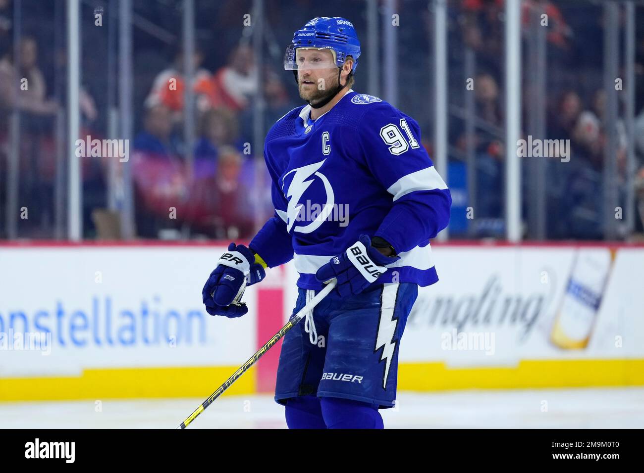 Tampa Bay Lightning's Steven Stamkos plays during an NHL hockey game ...