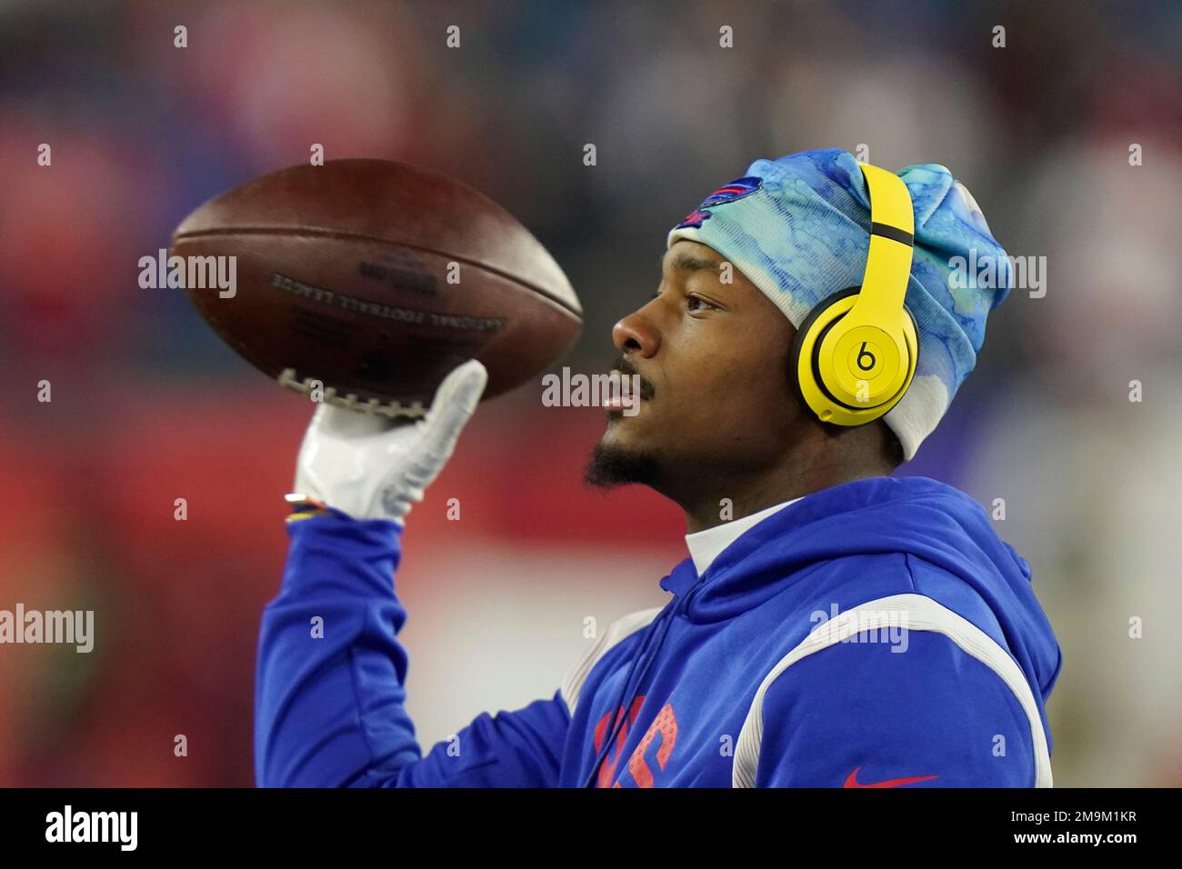 Buffalo Bills wide receiver Stefon Diggs prior to an NFL football game ...