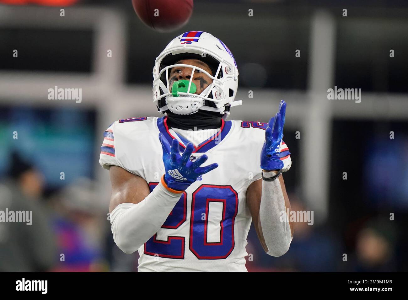 Buffalo Bills running back Nyheim Hines (20) prior to an NFL football ...