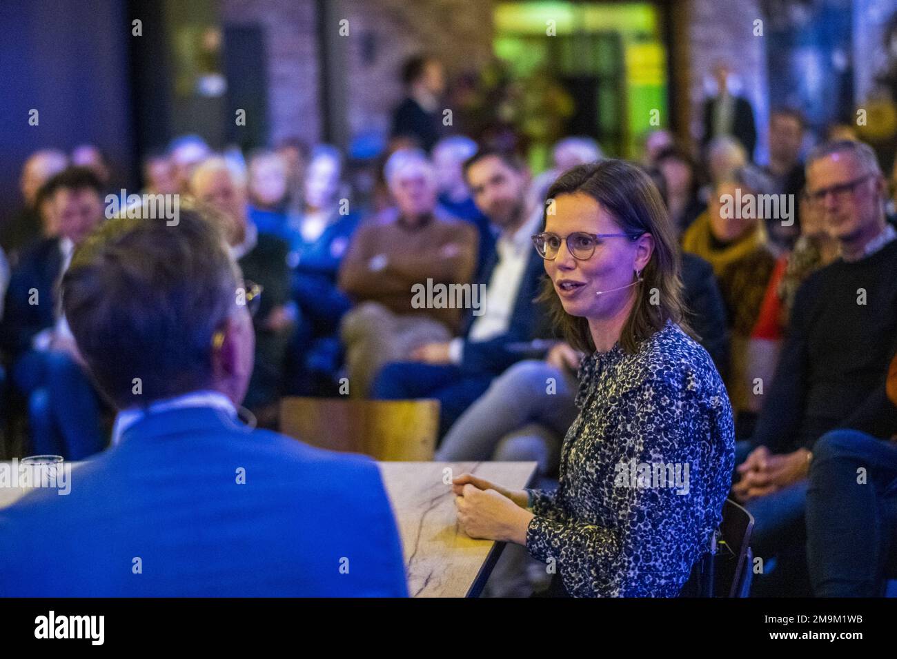 HOOGEVEEN - Mirjam Bikker during one of the Wintertour evenings of the ...