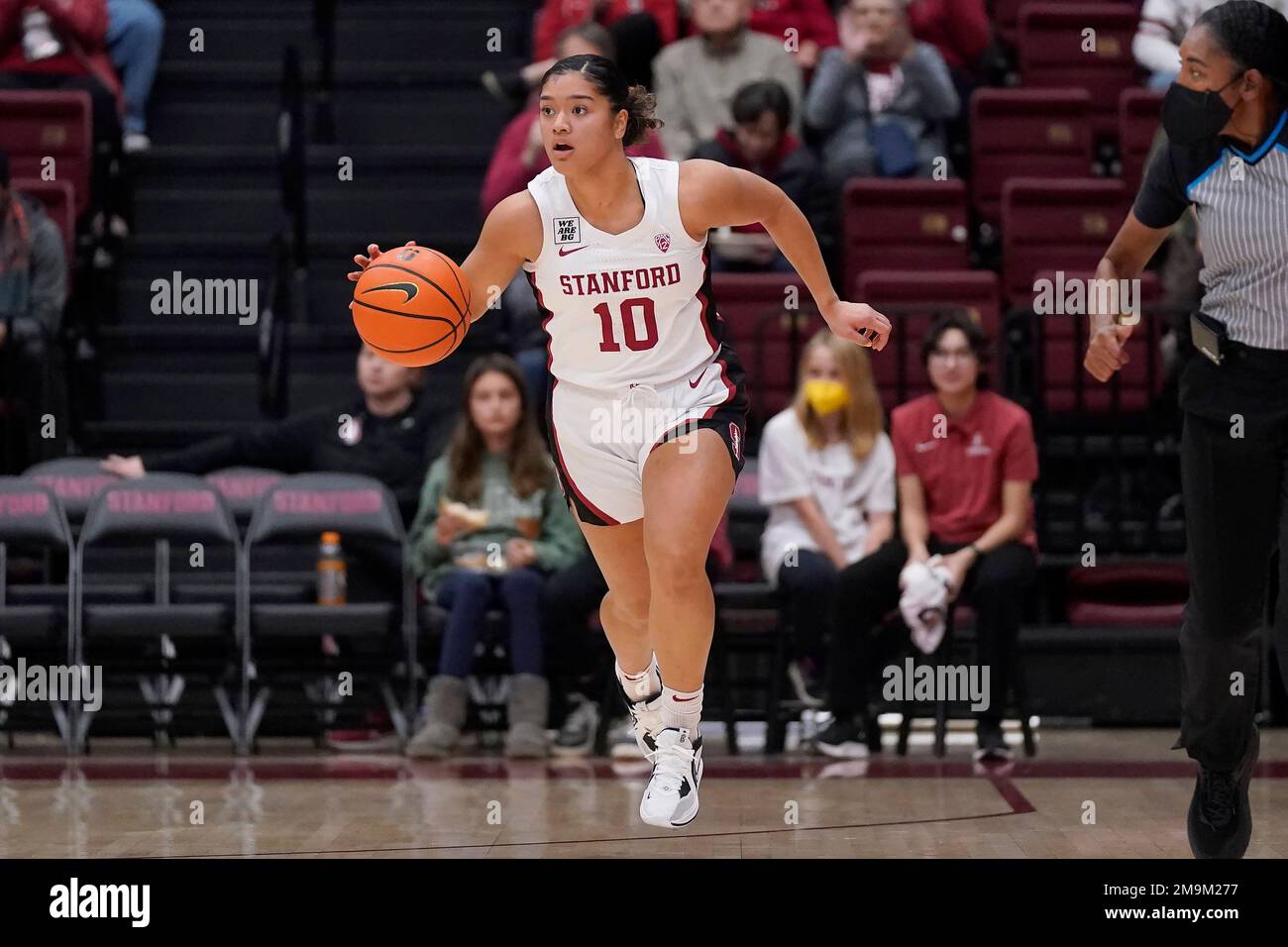 Stanford guard Talana Lepolo (10) during an NCAA college basketball ...