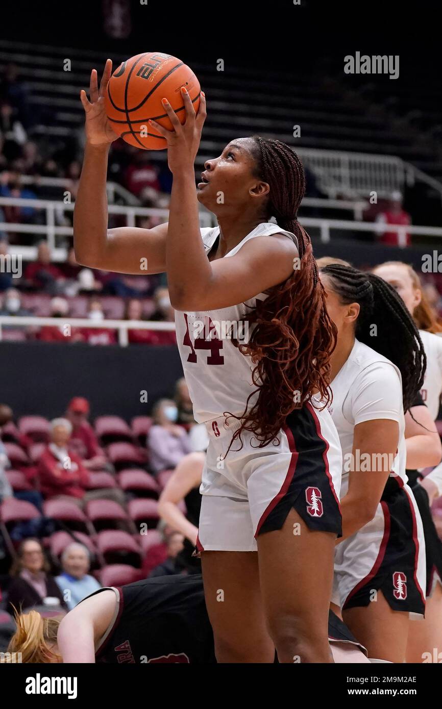 Stanford forward Kiki Iriafen (44) during an NCAA college basketball ...