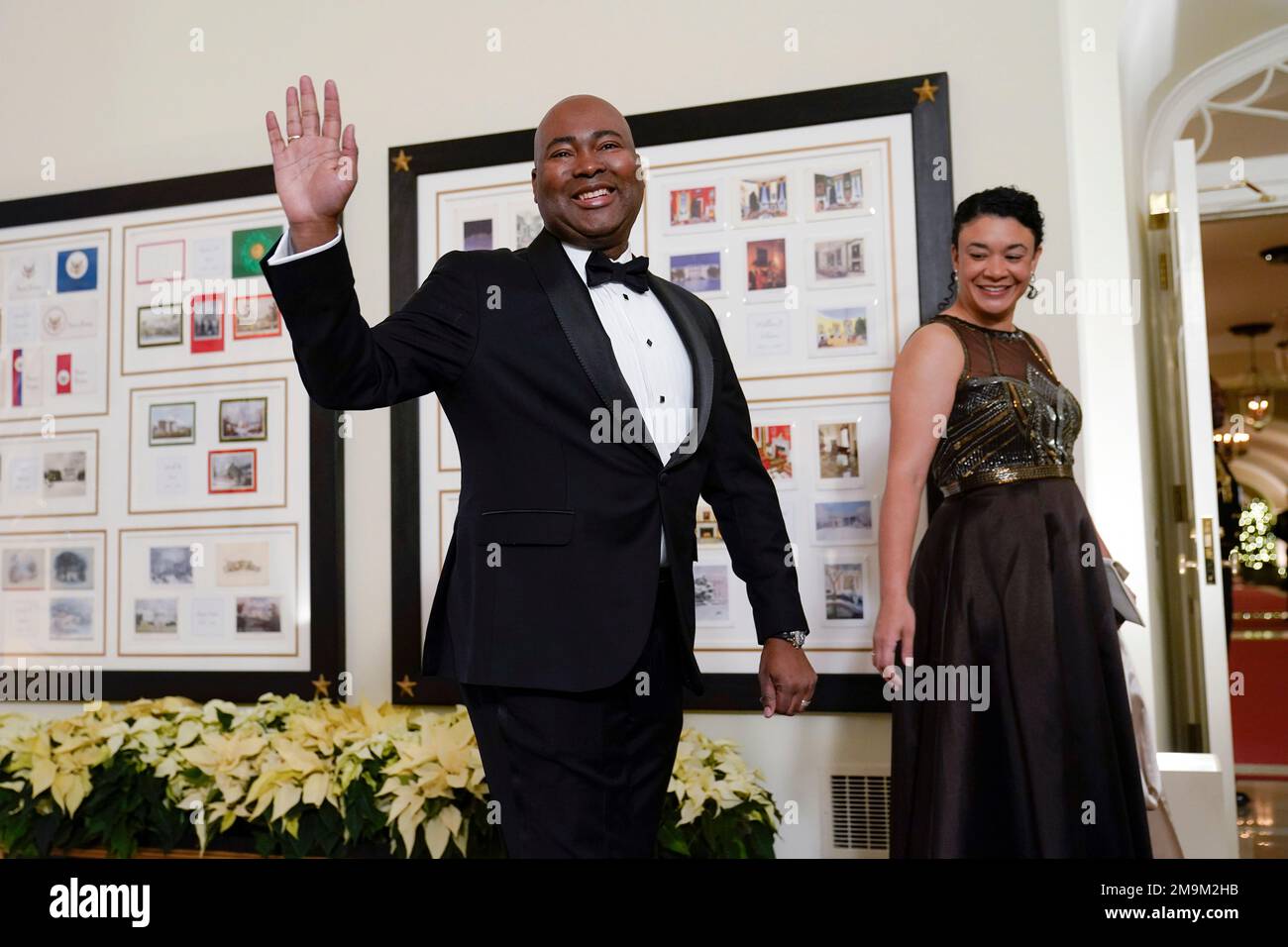 Democratic National Committee chair Jaime Harrison and his wife Marie ...