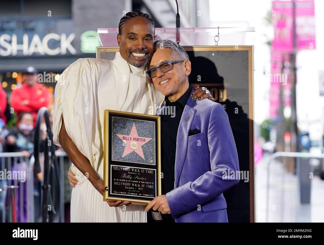 Actor Billy Porter, left, poses with his manager Bill Butler during a ...