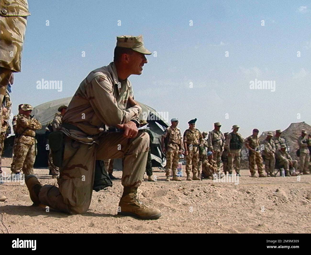 US Marine Corps (USMC) Lieutenant Colonel (LCOL) M. J. Toal, 1ST Marine ...