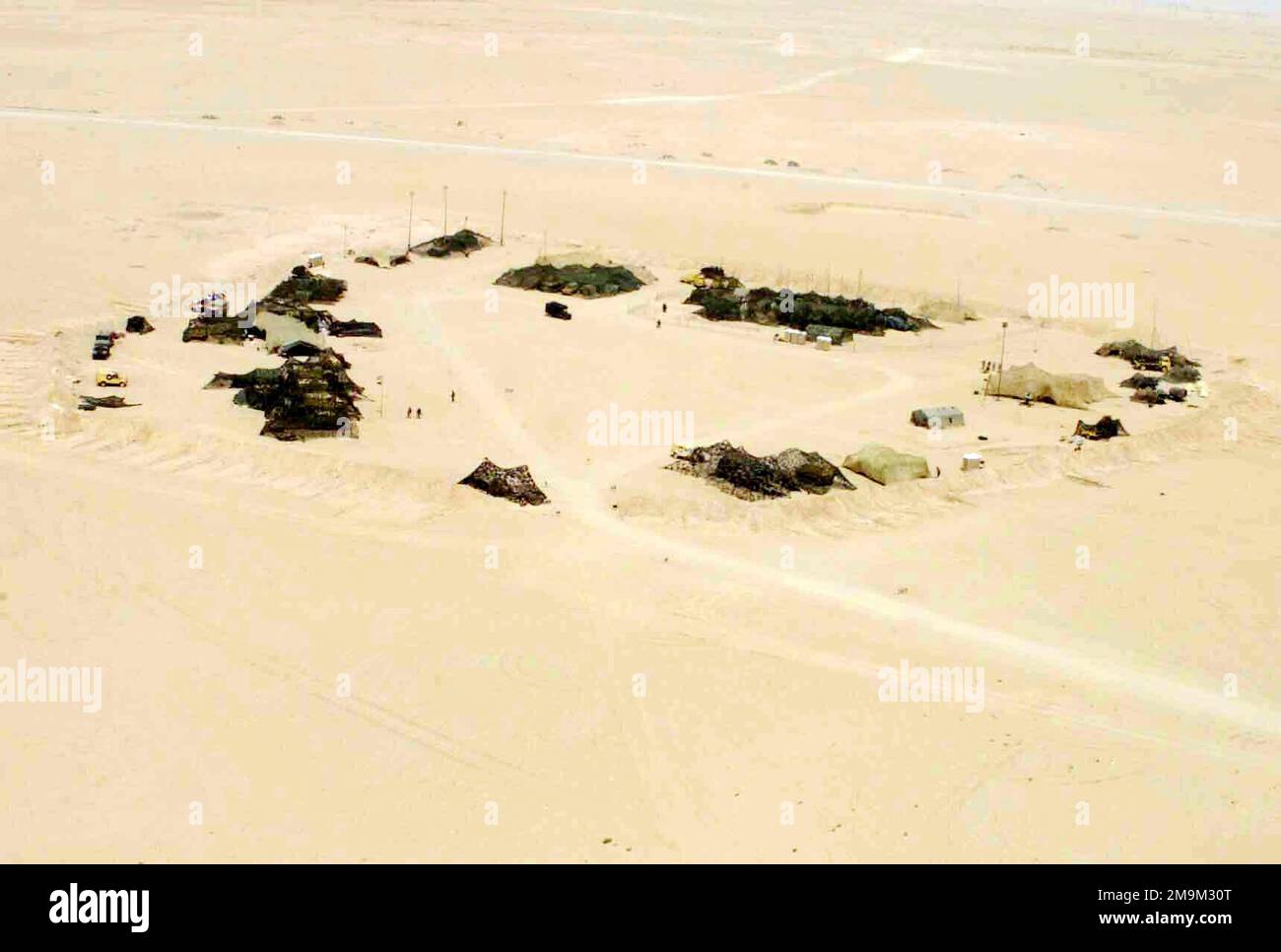 An aerial view of the United Kingdom Division and their surrounding ...